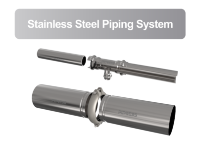 PiPress®️ Stainless Steel Pipe System, Press & Grooved Fittings, Couplings